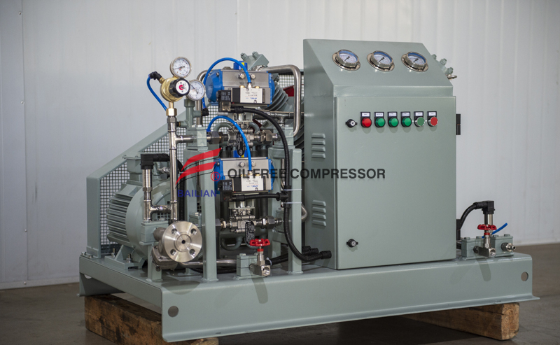industrial two stage wet co2 booster compressor for Supercritical ...